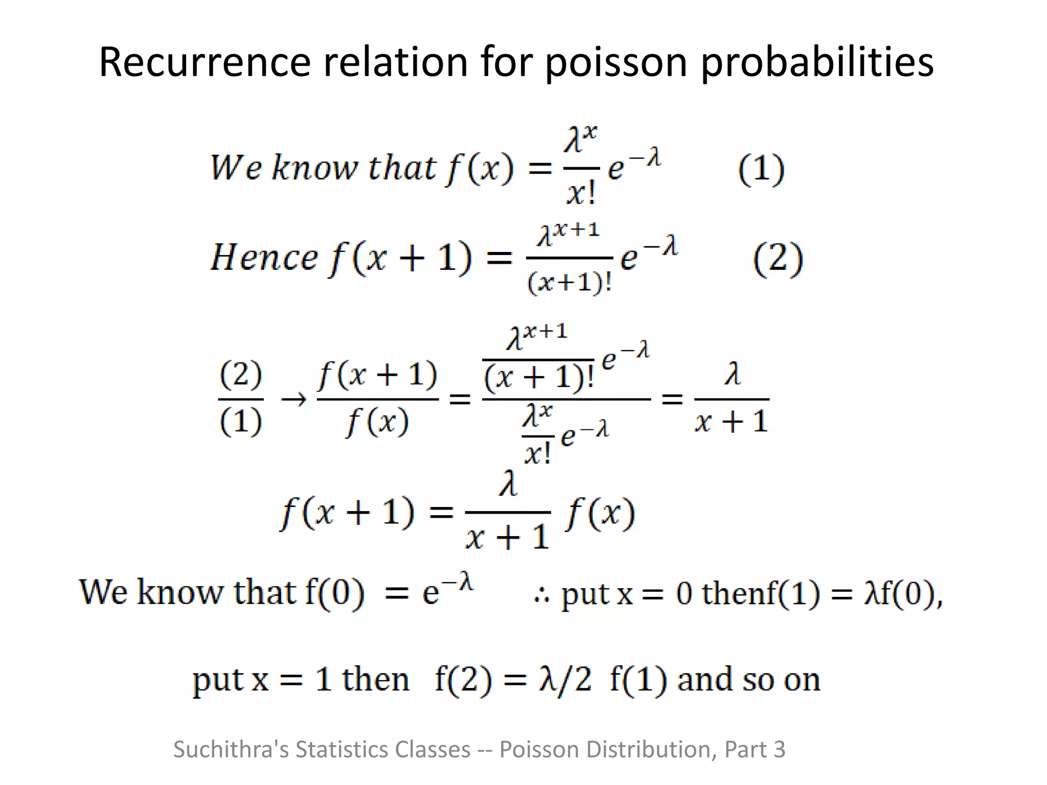 Poisson Distribution Part 3 | PPTX