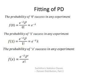 Poisson Distribution Part 3 | PPTX