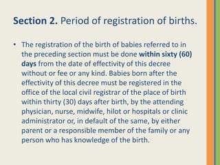 Presidential Decree No. 651 | PPTX