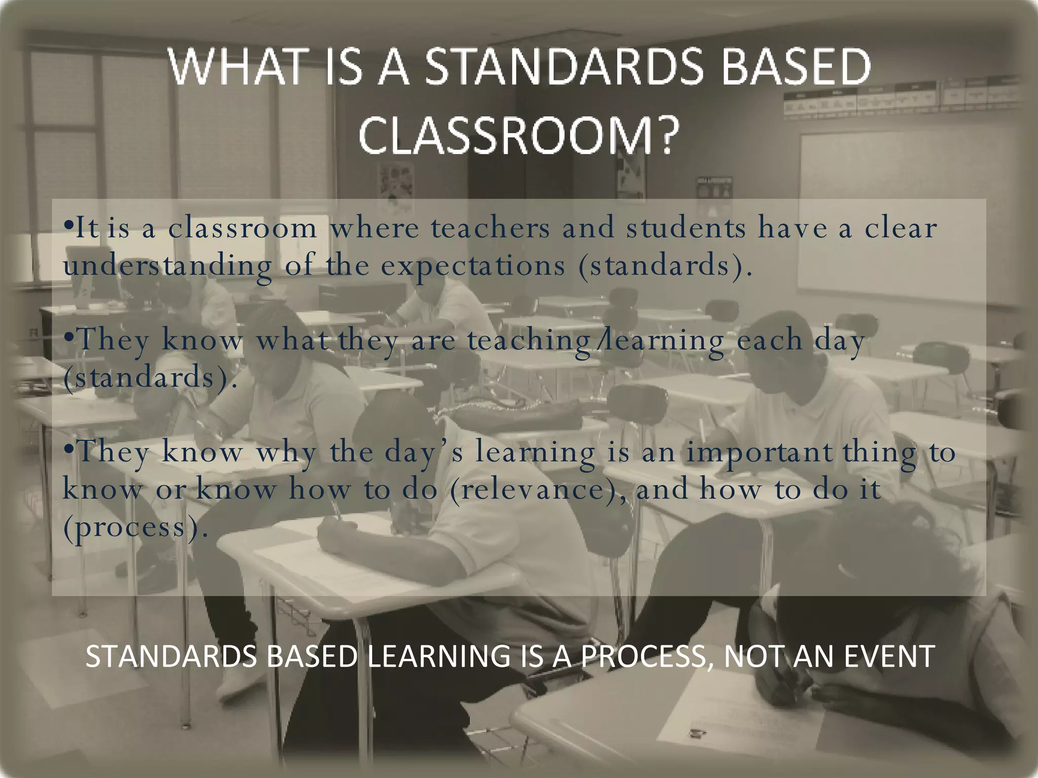 The Standards Driven Classroom | PPT | Education