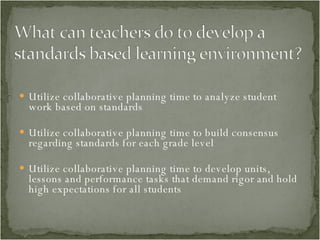 The Standards Driven Classroom | PPT | Education
