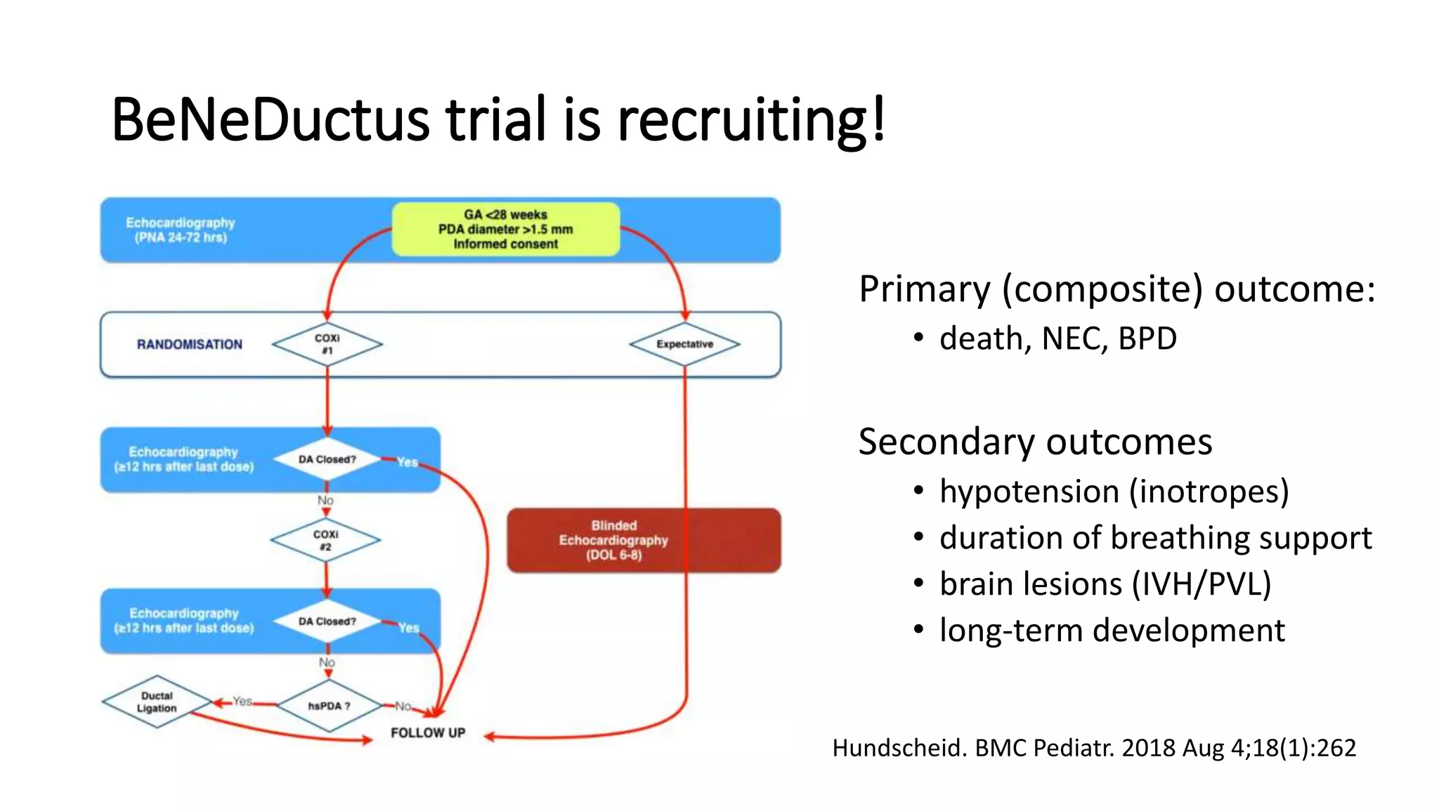 Patent Ductus Arteriosus - management in preterm infants | PPTX