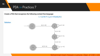 TOC 9 | Pushdown Automata | PPT