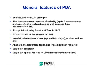 Phase doppler anemometry P D A 1 9 9.PPT