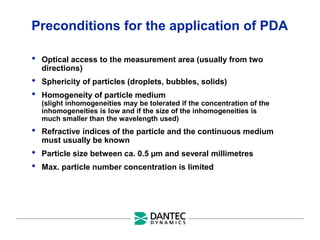 Phase doppler anemometry P D A 1 9 9.PPT