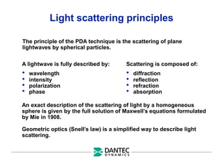 Phase doppler anemometry P D A 1 9 9.PPT