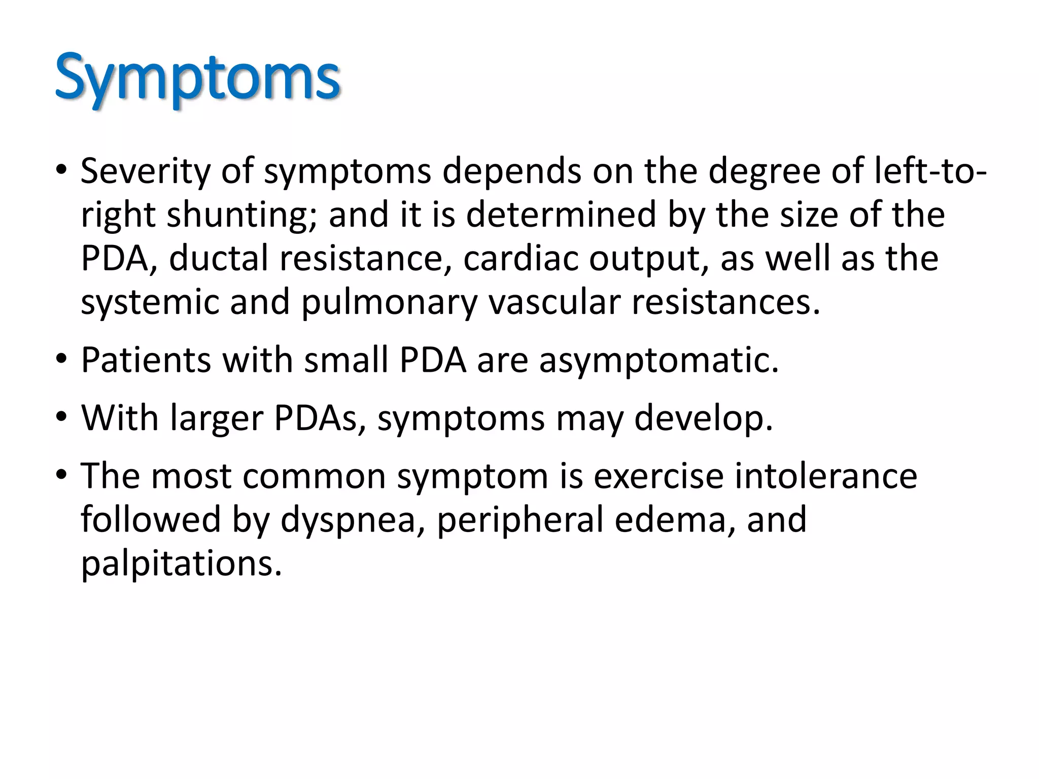 Patent Ductus Arteriosus (PDA) | PPTX