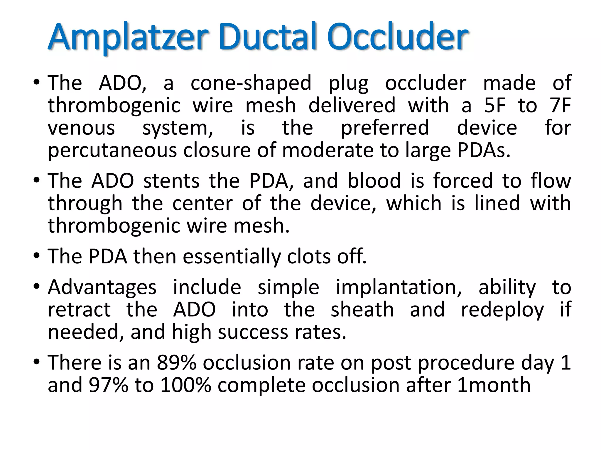 Patent Ductus Arteriosus (PDA) | PPTX