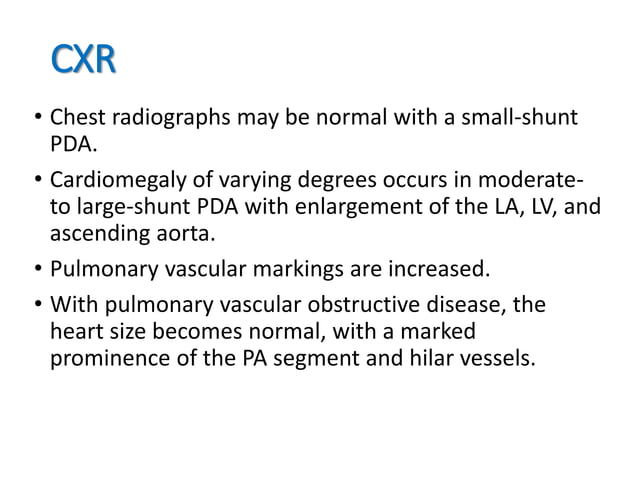 Patent Ductus Arteriosus (PDA) | PPTX