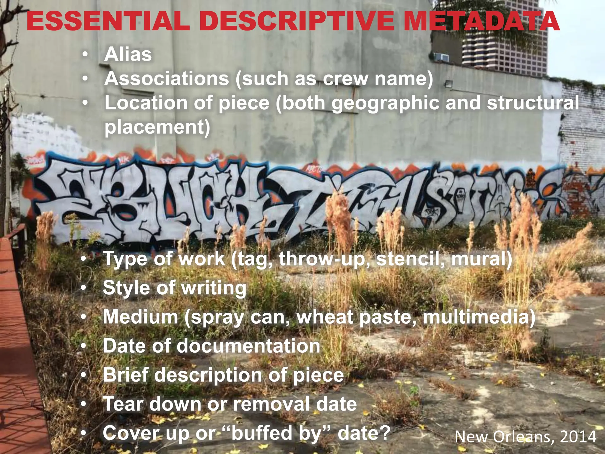 From the Streets: Documenting graffiti and culture | PPTX