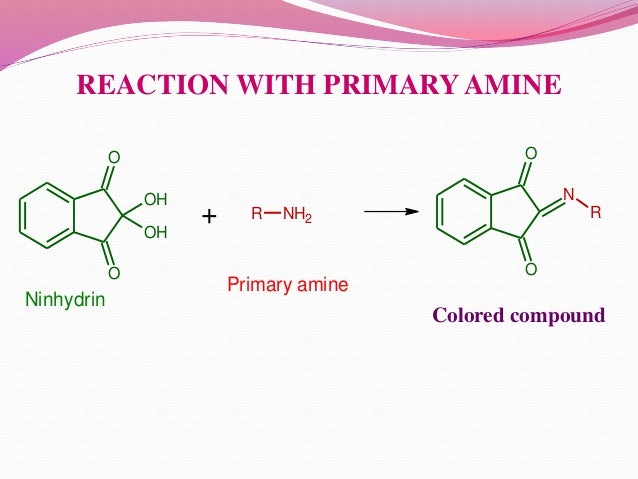 Pdac,ninhydrin,1,2 naphthoquinone reagents