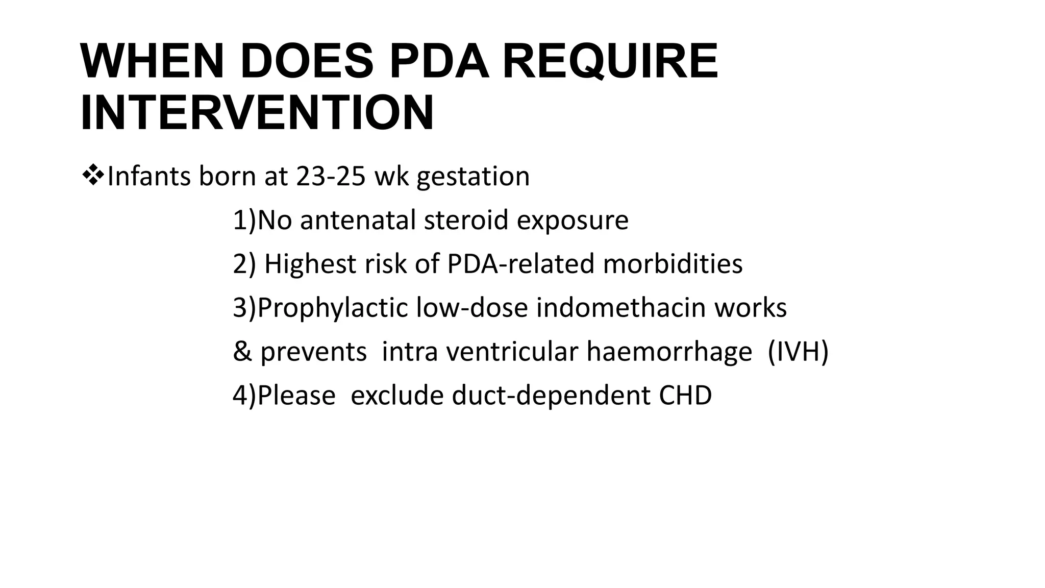 Patent Ductus Arteriosus in Preterm Infants | PPTX