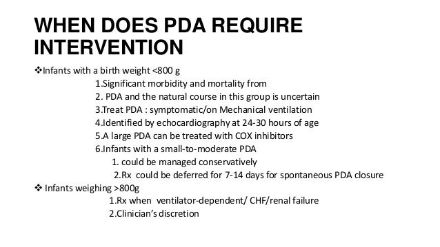 Patent Ductus Arteriosus in Preterm Infants