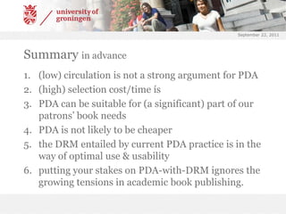PDA in theory and practice | PPT