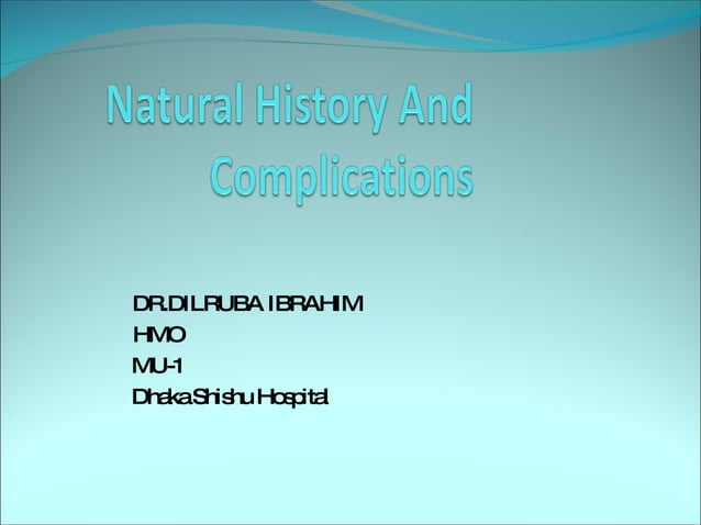 Pda Part 4 Nat History | PPT