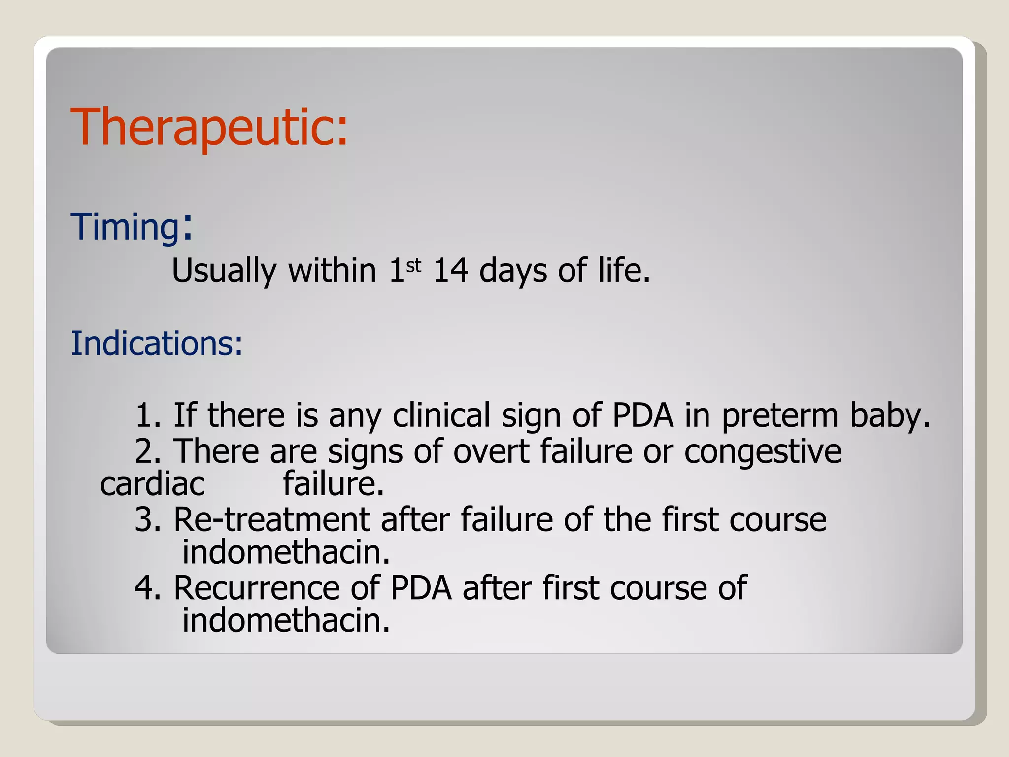 Pda Part 6 Treatment | PPT