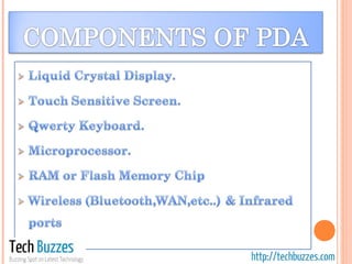 PERSONAL DIGITAL ASSISTANT (PDA) | PPT