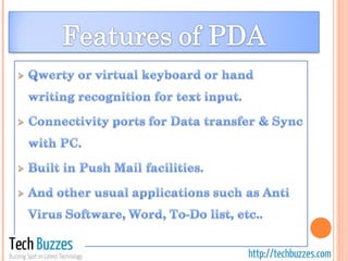 PERSONAL DIGITAL ASSISTANT (PDA) | PPT