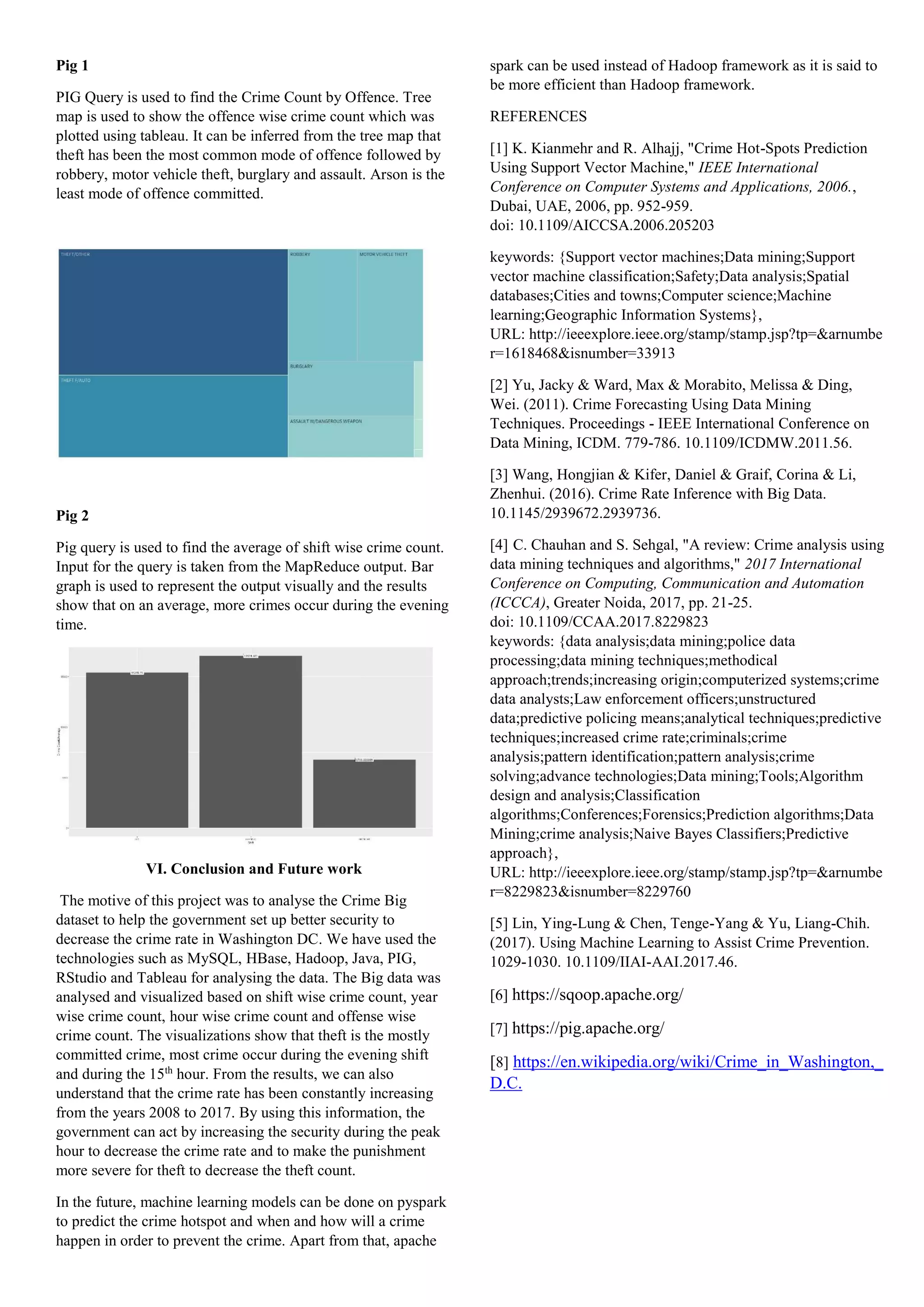 Analysis Of Crime Big Data Using Mapreduce Pdf Technology And Computing