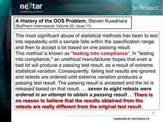 Handling OOS results | PPT