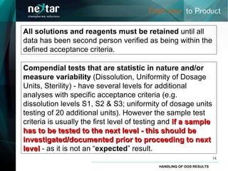 Handling OOS results | PPT