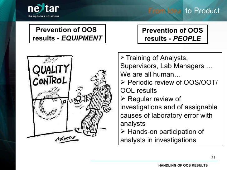 Handling OOS results