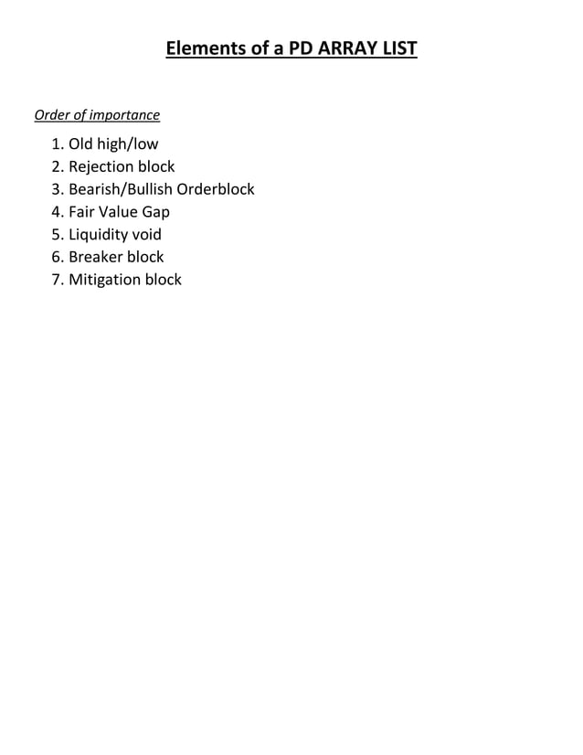 PD ARRAY THEORY FOR INTERMEDIATE (1).pdf | Business | Business and Finance