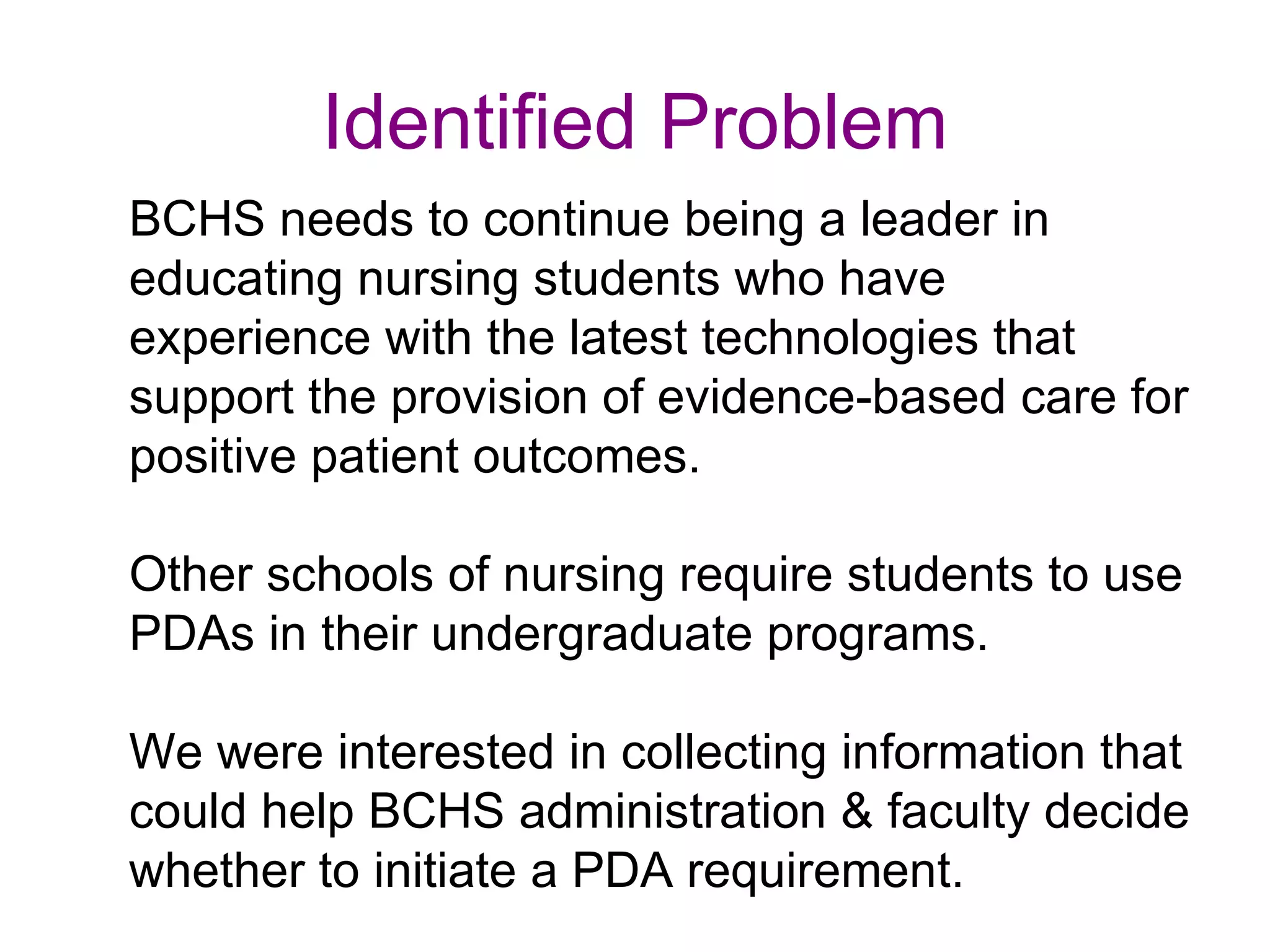 PDAs for Nursing Students: Technology at Your Fingertips | PPT