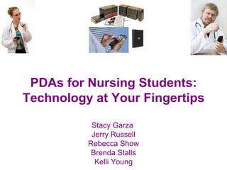 PDAs for Nursing Students: Technology at Your Fingertips | PPT