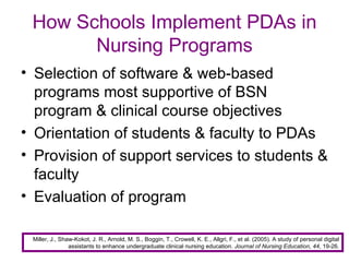 PDAs for Nursing Students: Technology at Your Fingertips | PPT