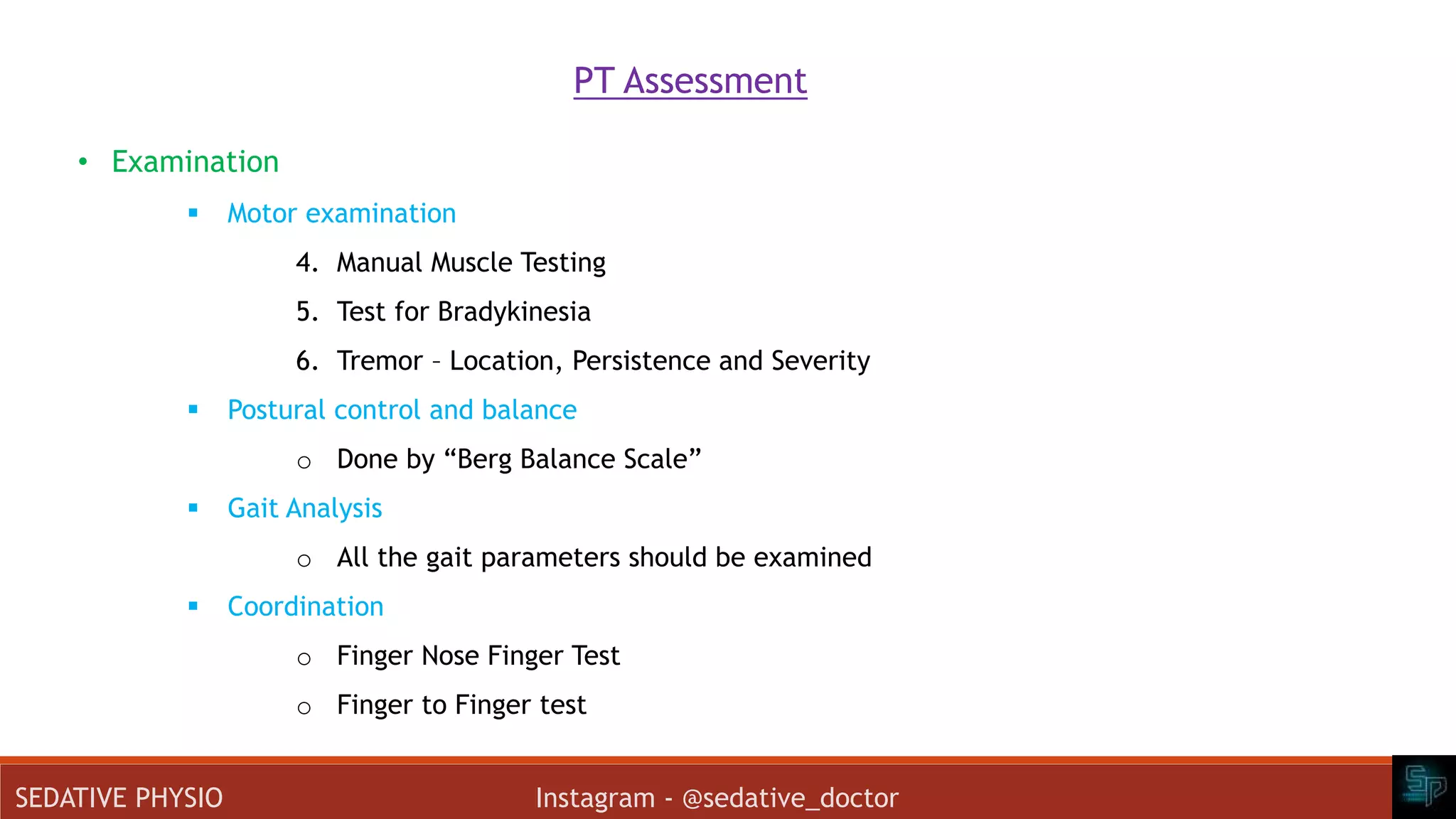 Parkinson PT Assessment and Management | PPTX