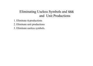 Pda to cfg h2 | PPT | Programming Languages | Computing