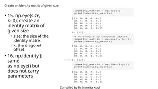 Introduction to Python NumPy and Pandas Libraries | PPTX