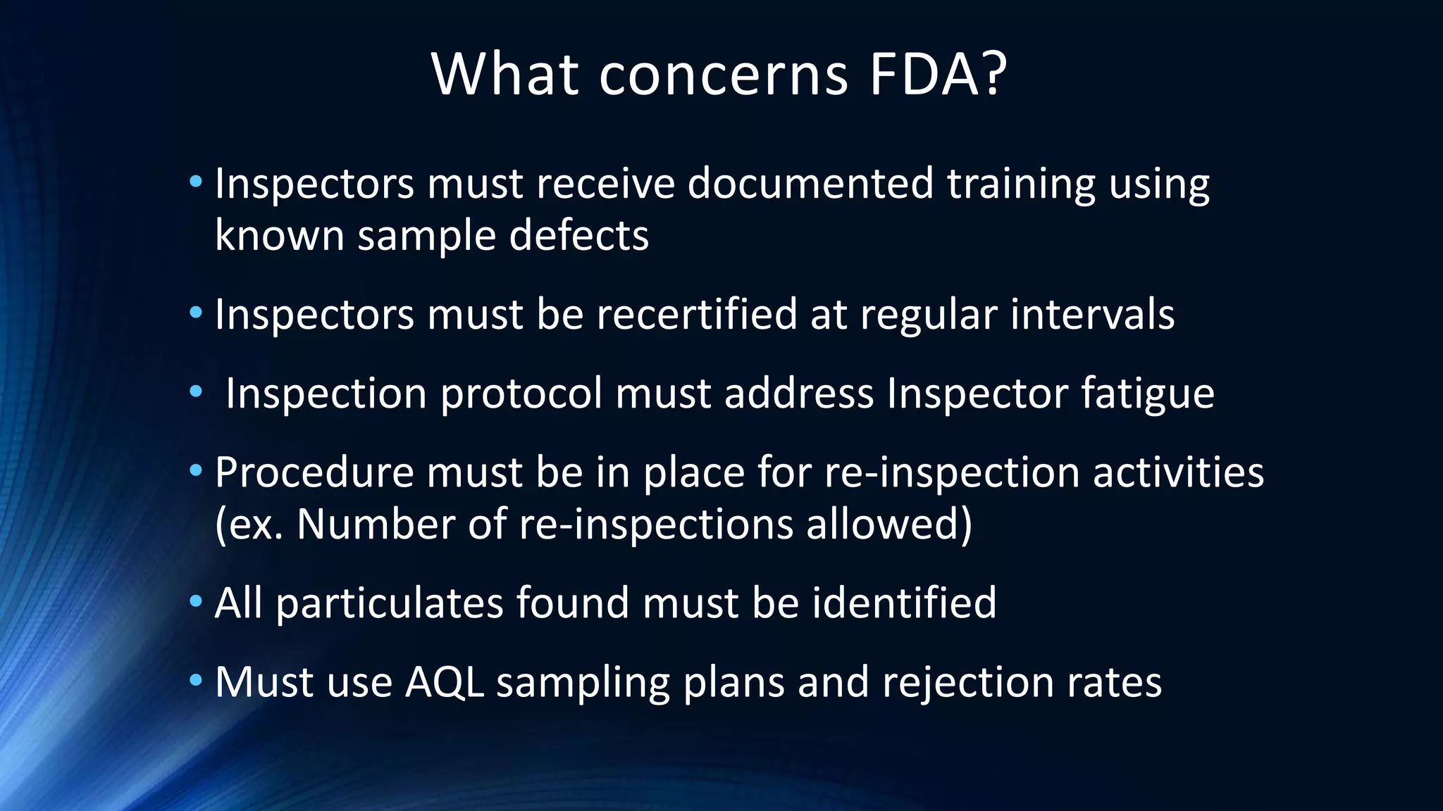 Dr. Susan Bain Presentation Visual Inspection 2016 | PPTX