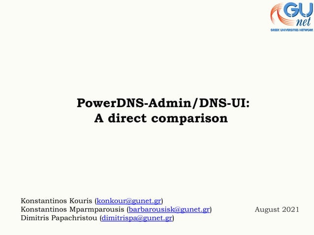 PowerDNS-Admin vs DNS-UI | PDF