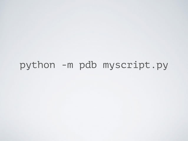 Debugging with pdb in Python | PDF