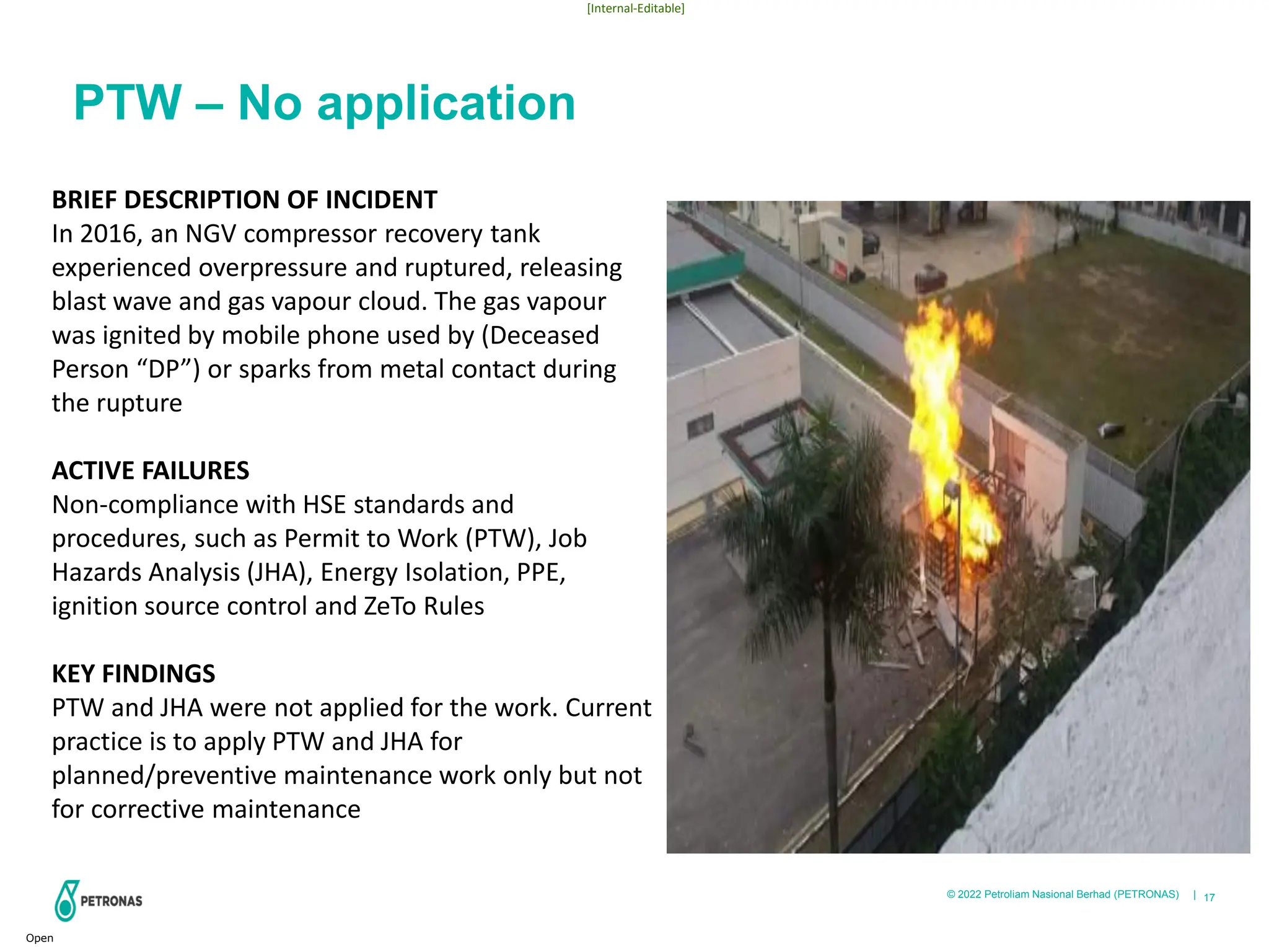 PDB PTW Work Leader, RA and oil and gas personnel | PDF