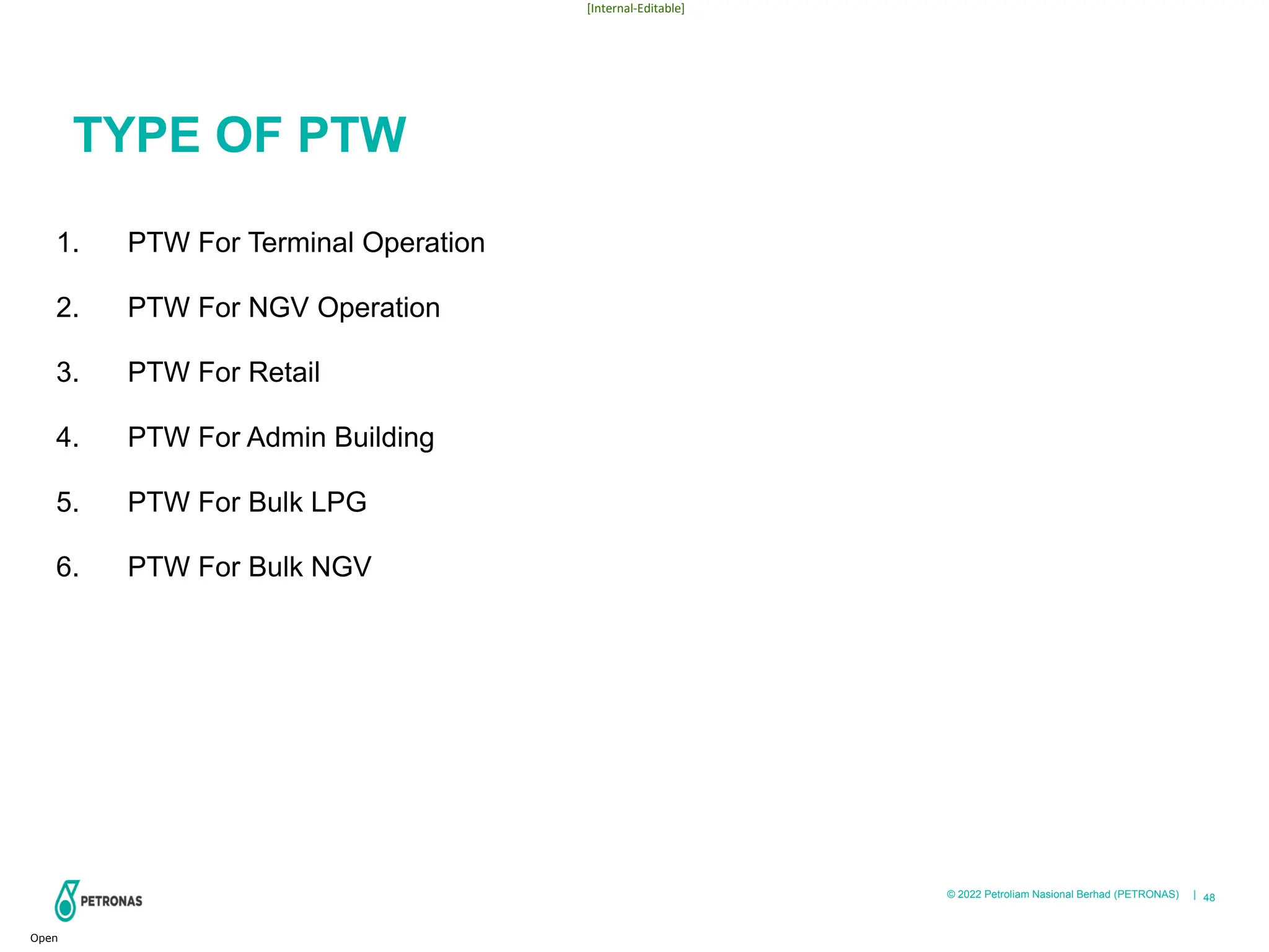 PDB PTW Work Leader, RA and oil and gas personnel | PDF