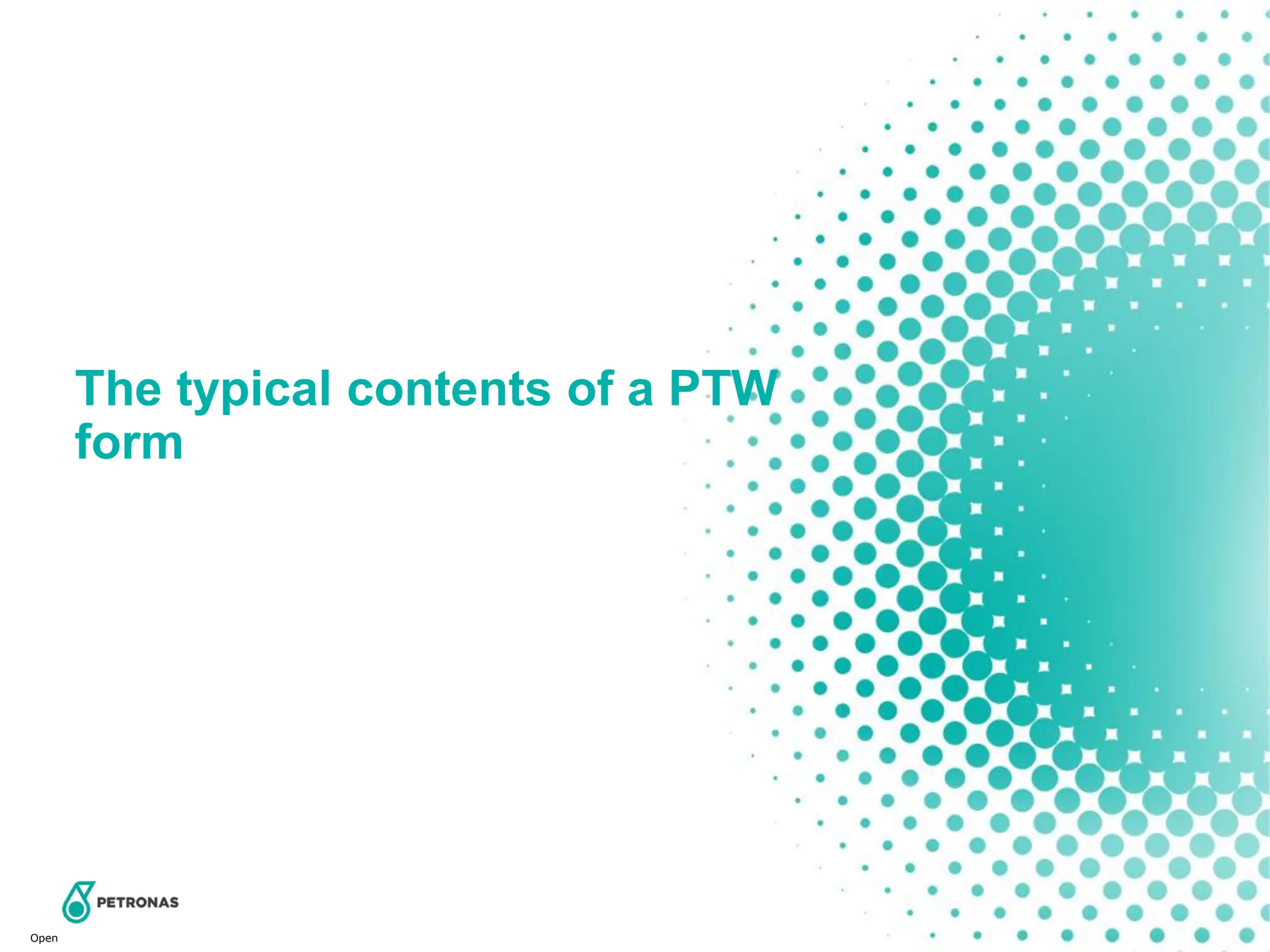 PDB PTW Work Leader, RA and oil and gas personnel | PDF