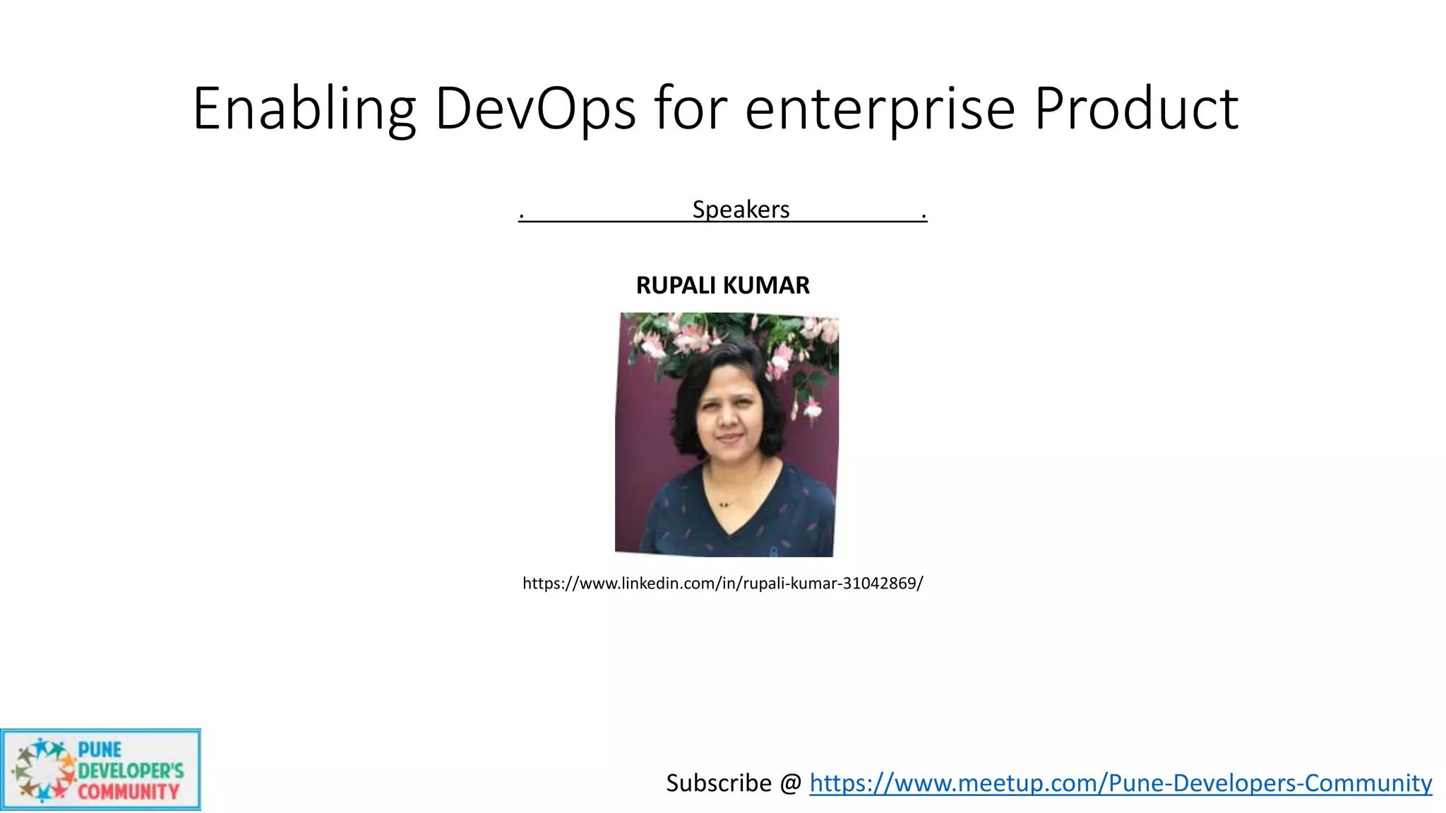 Enabling DevOps for enterprise | PPT