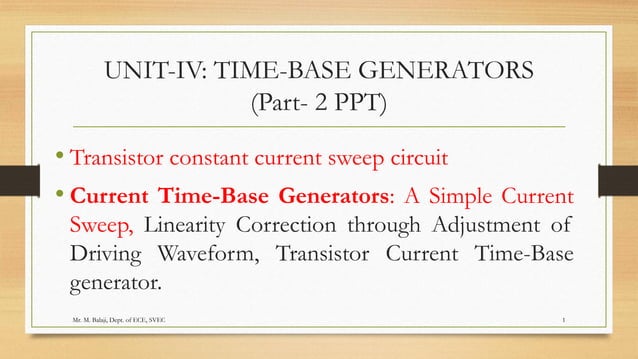 Time Base Generators (part-2) | PDF | Consumer Electronics | Technology ...