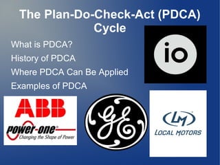 Plan-Do-Check-Act (P-D-C-A) | ODP