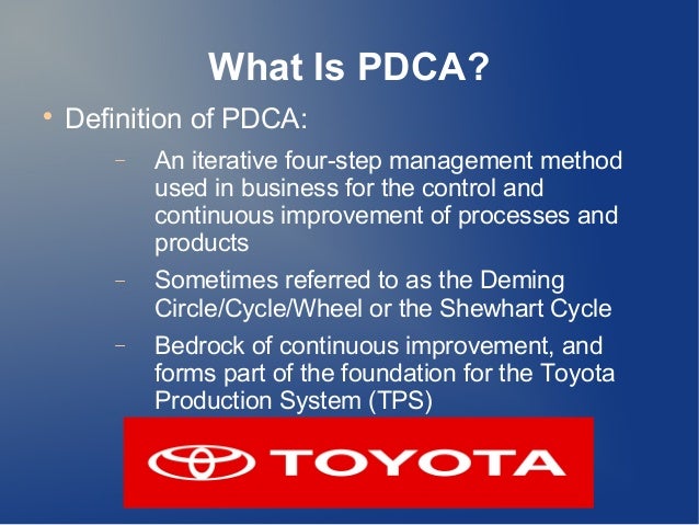 Plan-Do-Check-Act (P-D-C-A)