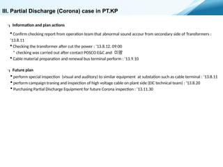 partial discharge training and diagnotic material | PPTX