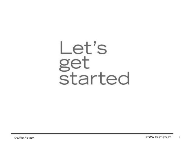 PDCA FAST START | PPT