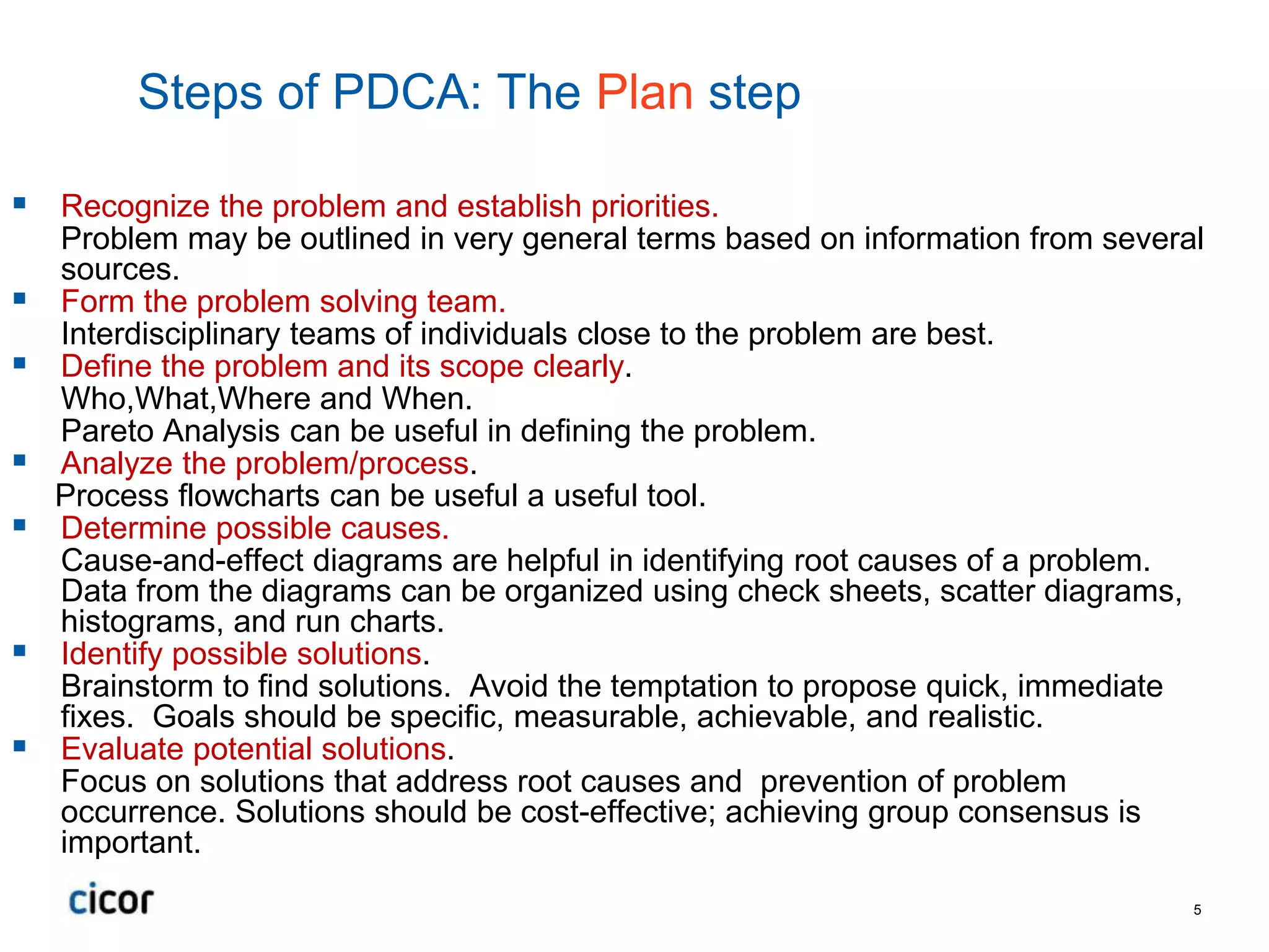 Pdca prob solving & decision making | PPTX