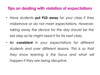 1:1 PLD & Classroom Management | PPT