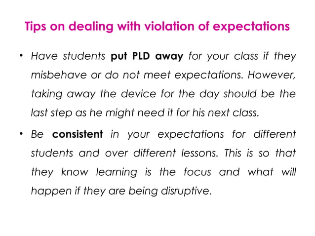 1:1 PLD & Classroom Management | PPT