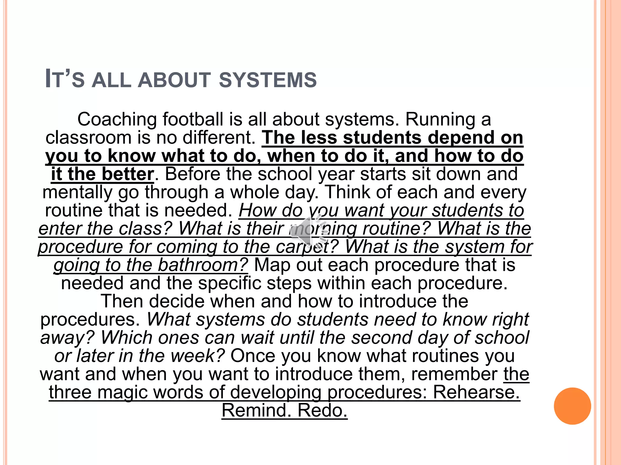 Proffessional Development classroom management | PPTX | Secondary Education | Education