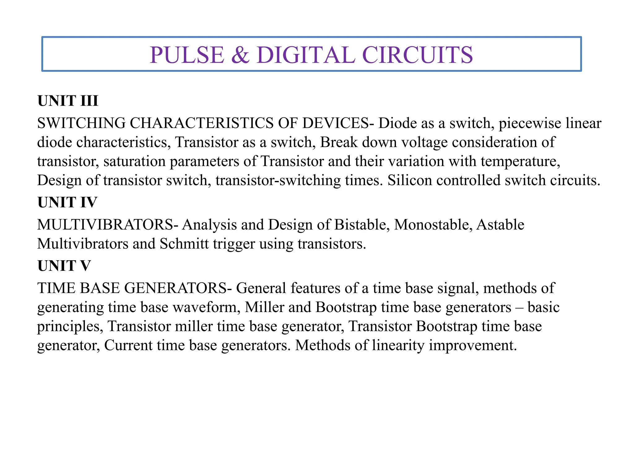 pulse and digital circuits file dadadesd | PPTX